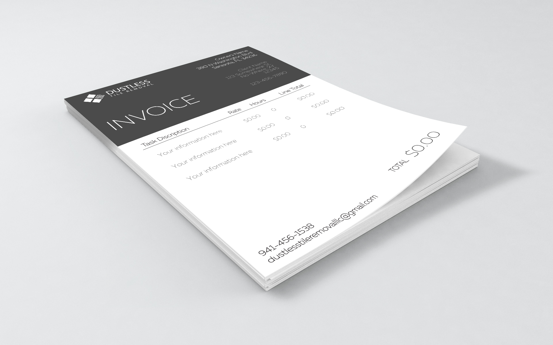 Invoice – Mockup – Studio-D Designs